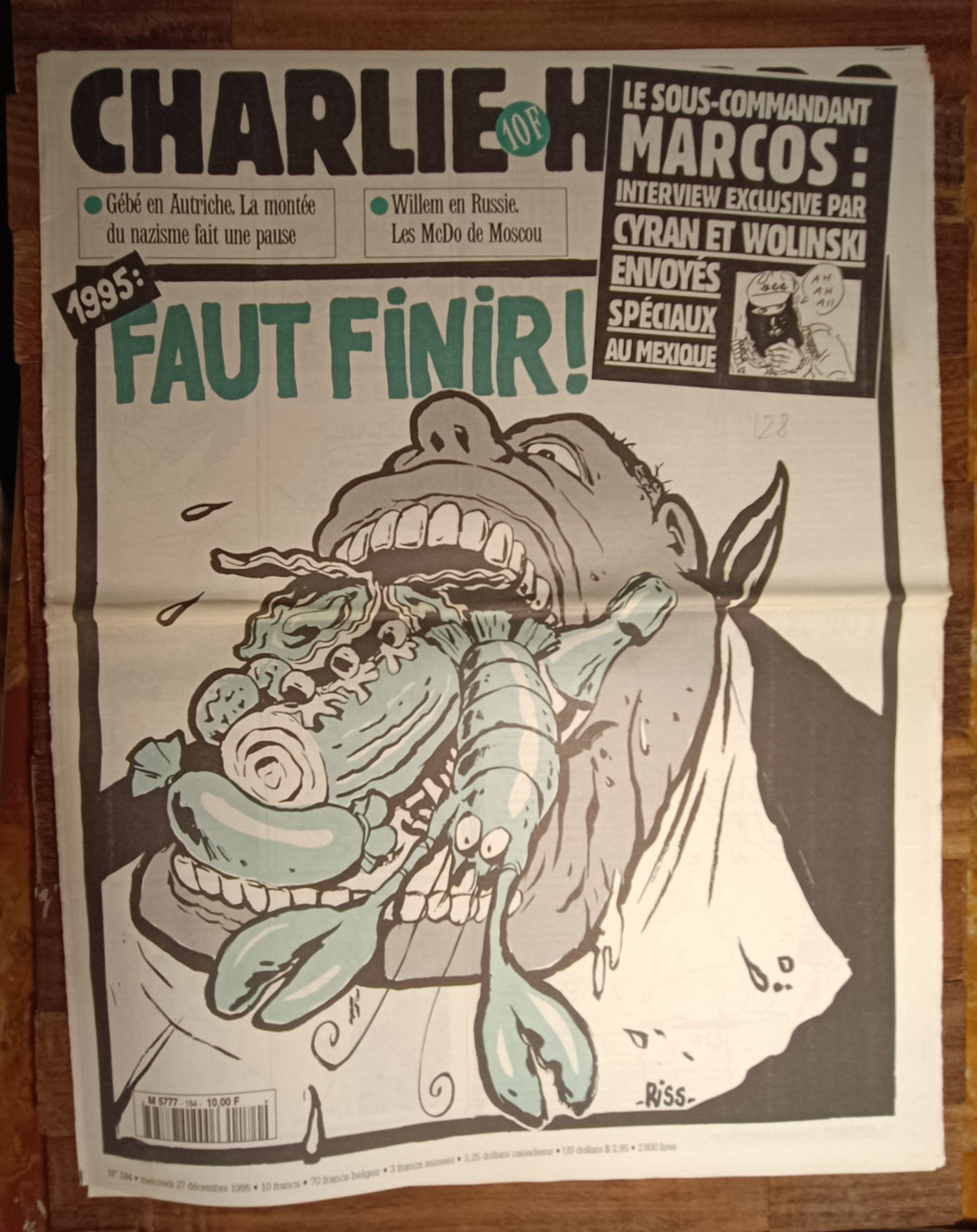 No. 184 From 1995 France Satirical Newspaper Charlie Hebdo - Reference ...