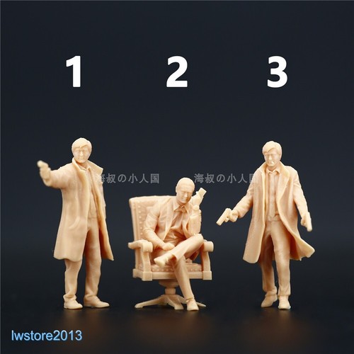 1/87 Miniatures Figures Chow Yun Fat Man Scene Props Model For Cars ...