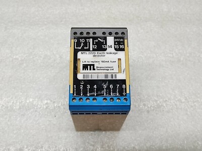 MEASUREMENT TECHNOLOGY MTL 2220 EARTH LEAKAGE DETECTOR | eBay
