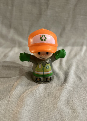 Fisher Price Little People Trash Man Recycle Boy Figure 2021 Mattel | eBay