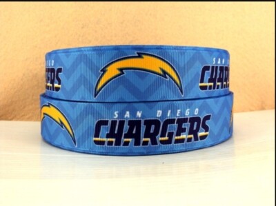 1 INCH 25mm Chargers GROSGRAIN RIBBON Hair Bow Supplies Football San ...