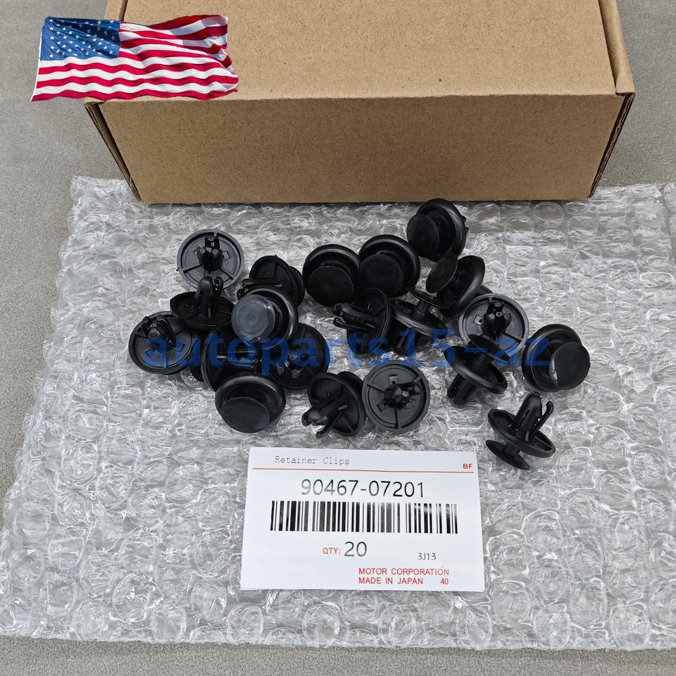 OEM 20Pcs Engine Cover Bumper Retainer Clips For 90467-07211 Toyota ...