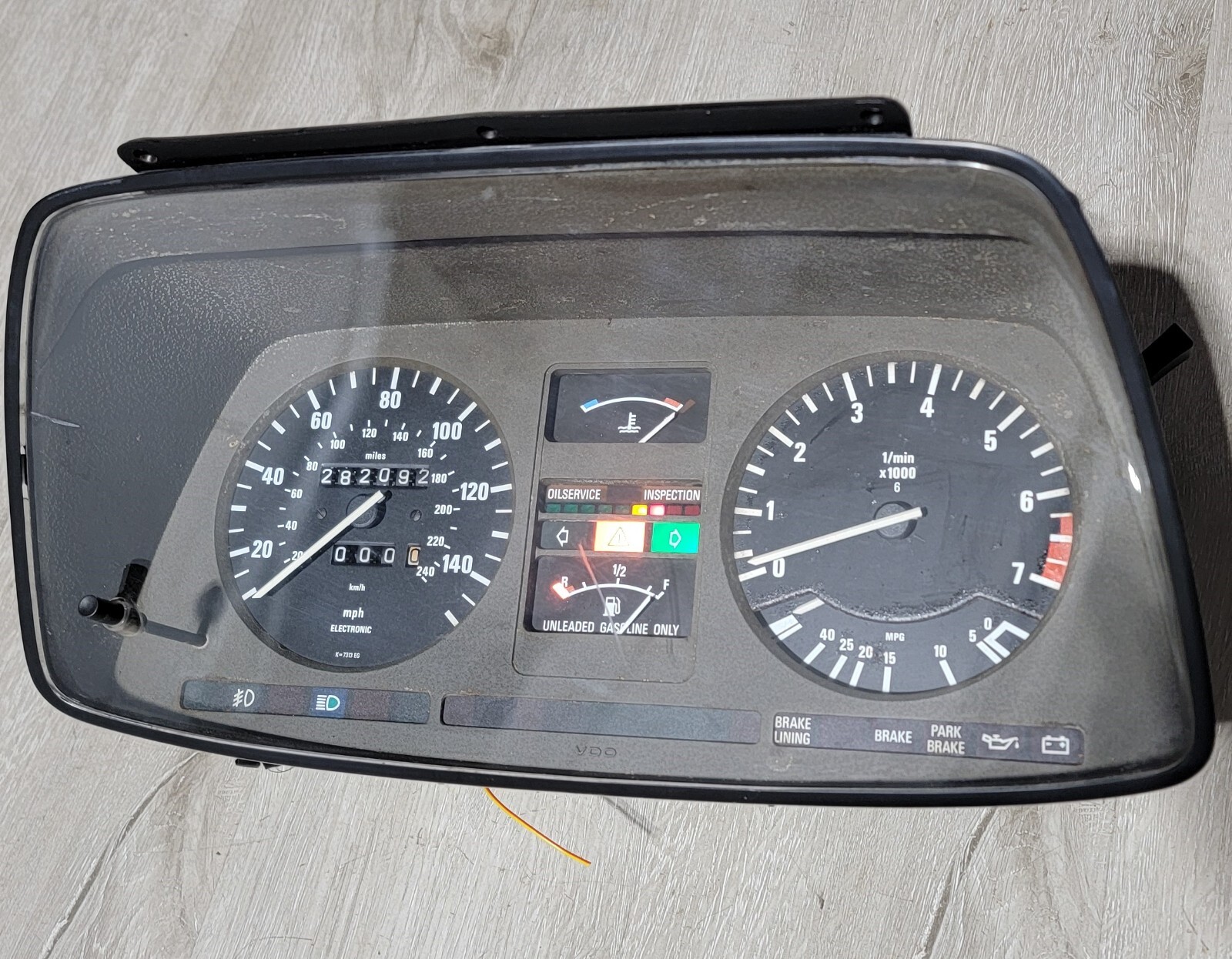 1984 BMW 733i AUTOMATIC Dash Head Speedometer Gauge Cluster Unit OEM | eBay
