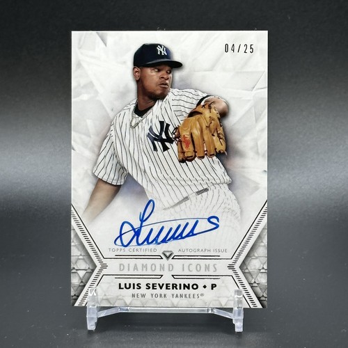 2018 Topps Diamond Icons Diamond Blue Ink Auto #d /25 Luis Severino #AC ...