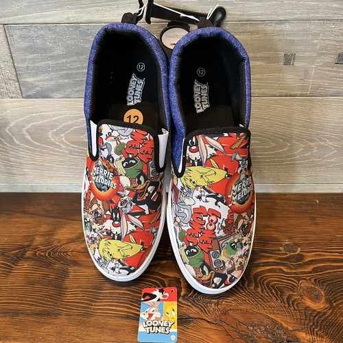 Looney Tunes Warner Brothers Size 12 Slip On Shoes Taz Bugs Marvin ...
