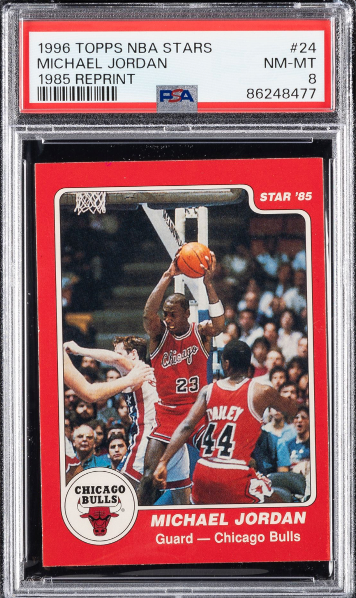 1996 Topps NBA Stars Michael Jordan #24 | 1984 Star REPRINT | PSA 8 | eBay