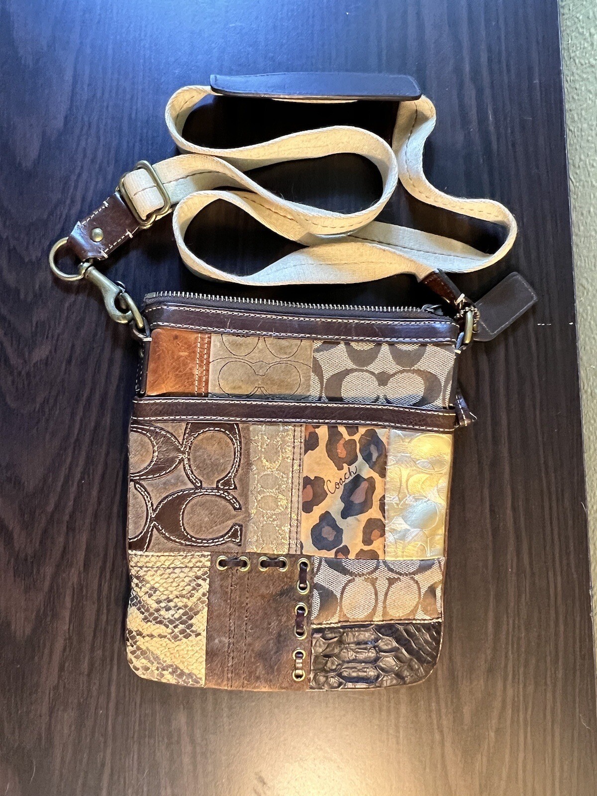 COACH💥VINTAGE~LIMITED EDITION💥Patchwork Anima Print… - Gem