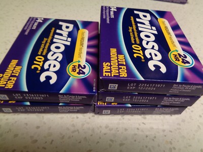 5 Sealed Boxes with 14 Each 70 Prilosec otc Tablets | eBay