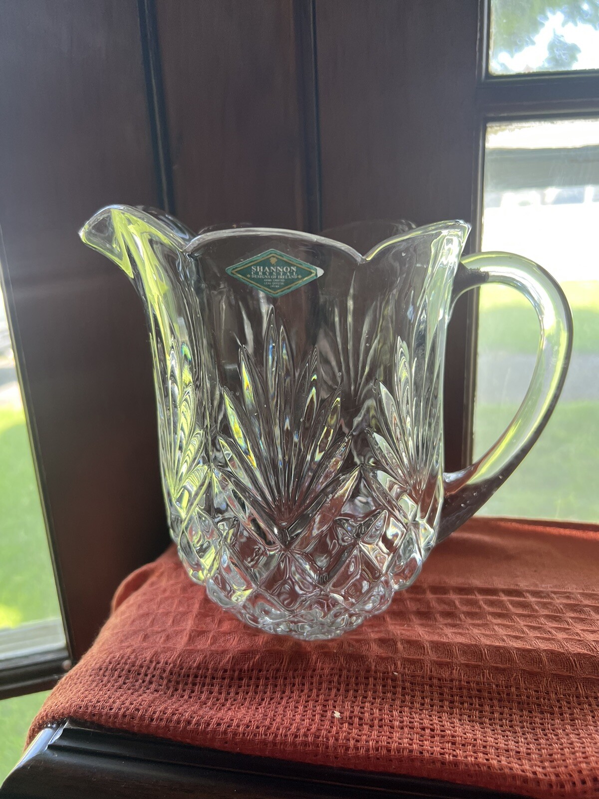shannon crystal designs of ireland glass pitcher | eBay