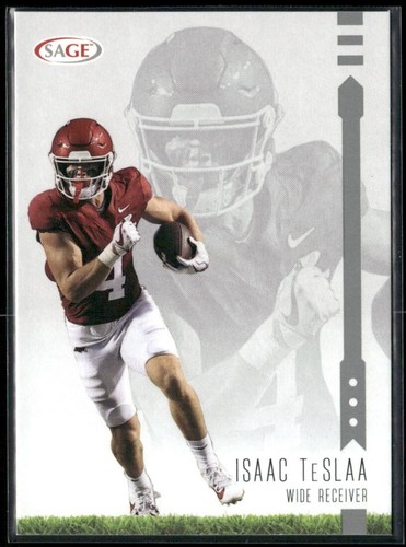 2025 Sage Hit Silver Football #78 Isaac TeSlaa Arkansas Razorbacks | eBay