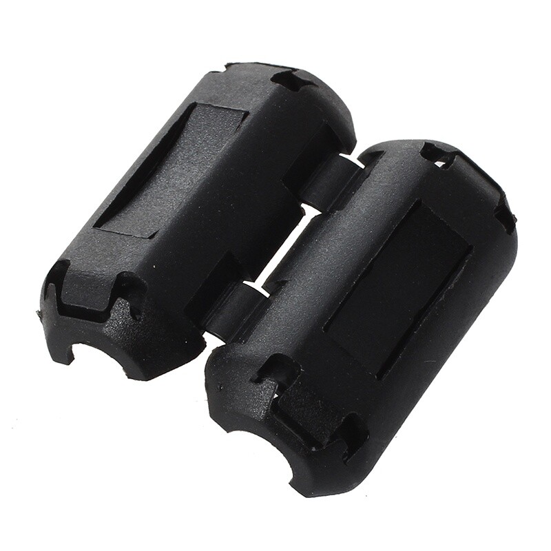 10Pcs Clip On Clamp RFI EMI EMC Noise Filters Ferrite Core For 3.5mm ...