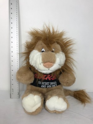 D.A.R.E. DARE Vintage Rare DAREN THE LION 10" Stuffed Animal Plush Toy ...