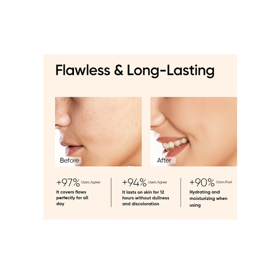 Cushion SKINTIFIC Cover All Perfect # 02 Ivory 12 Hours Light SPF35 PA ...