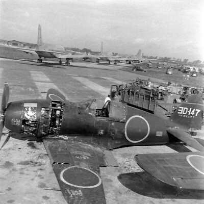 WW2 WWII Photo World War Two / Japanese Aircraft on Airfield in Japan ...