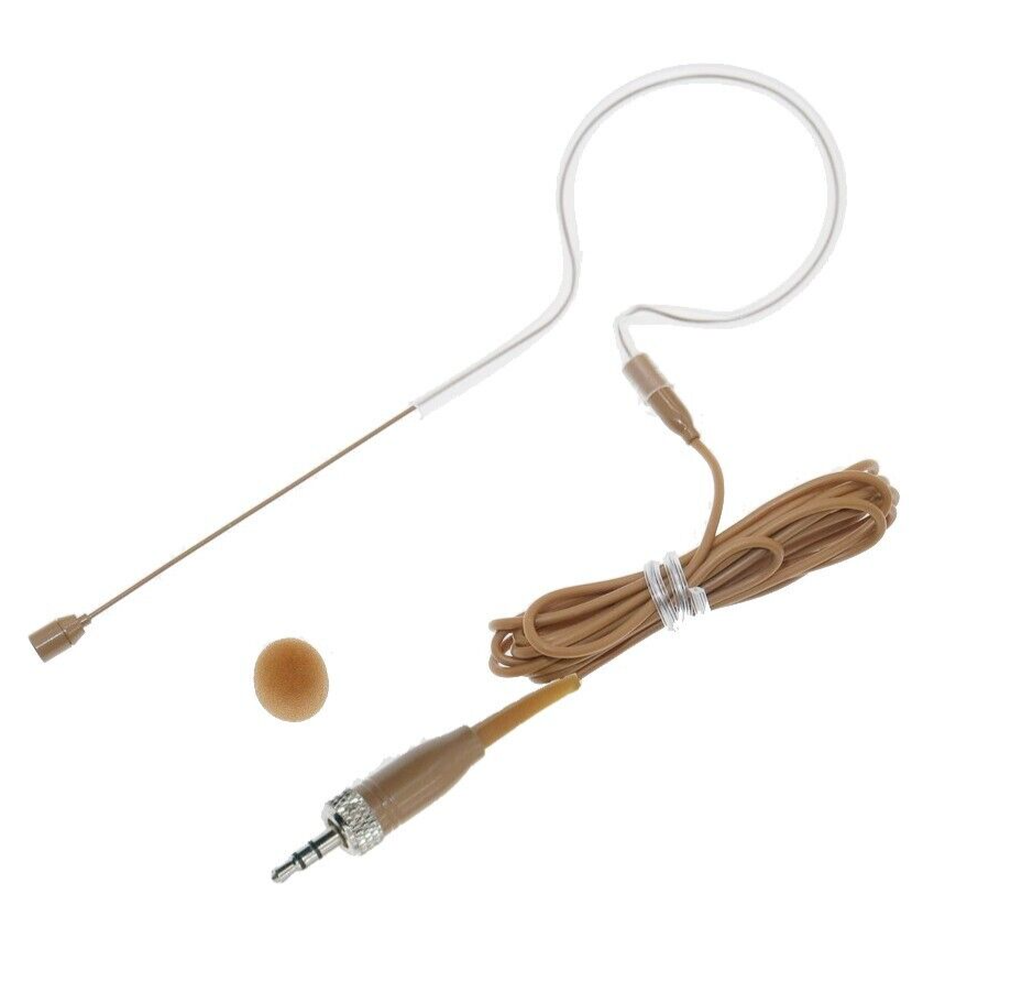 HM60 Tan EarSet HeadSet Microphone For Sennheiser BeltPack Wireless ...