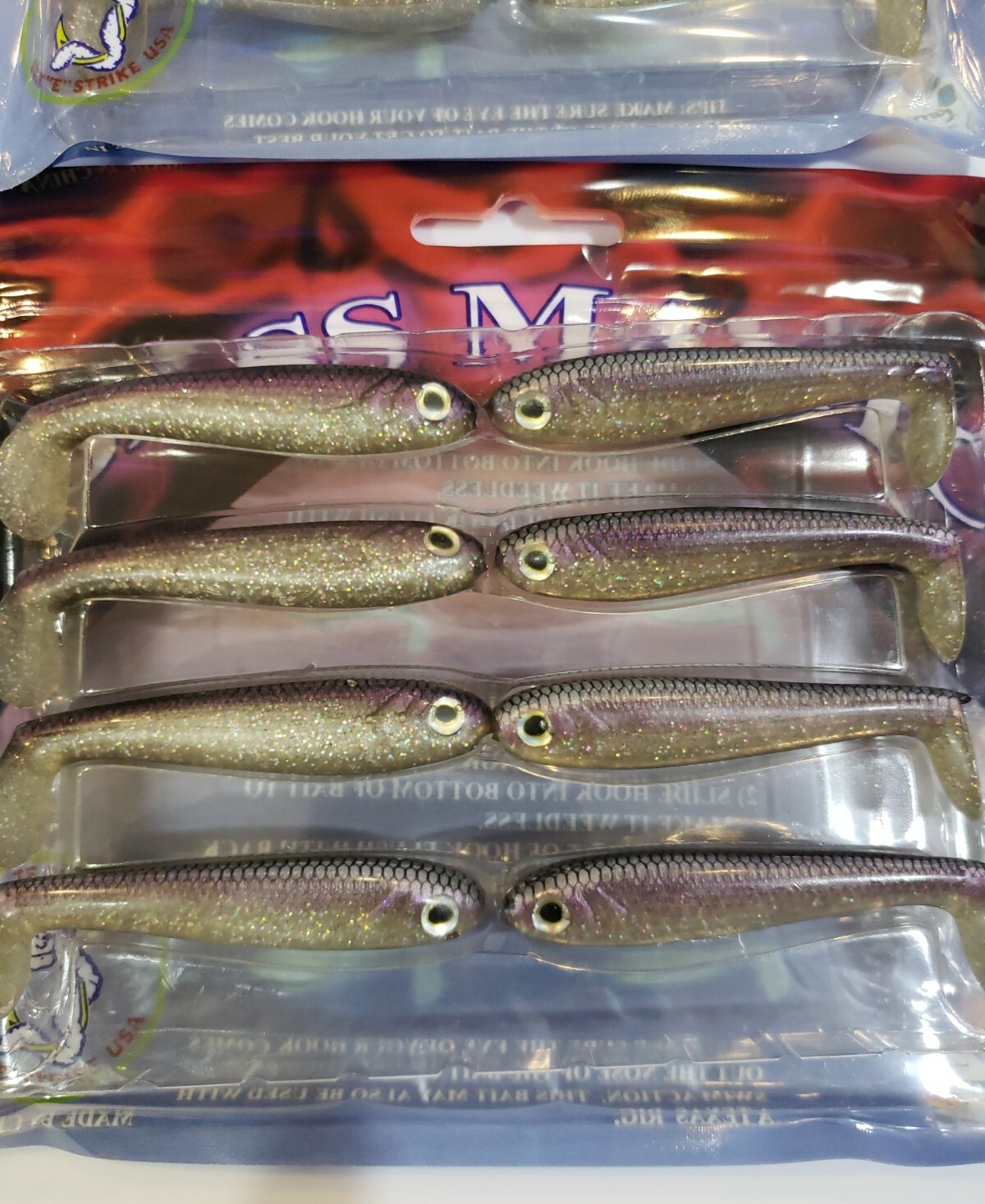 () LUCK "E" STRIKE BASS MAGIC 2.5" SWIMBAIT BM25-4-8 NATURAL SHAD (88 ...