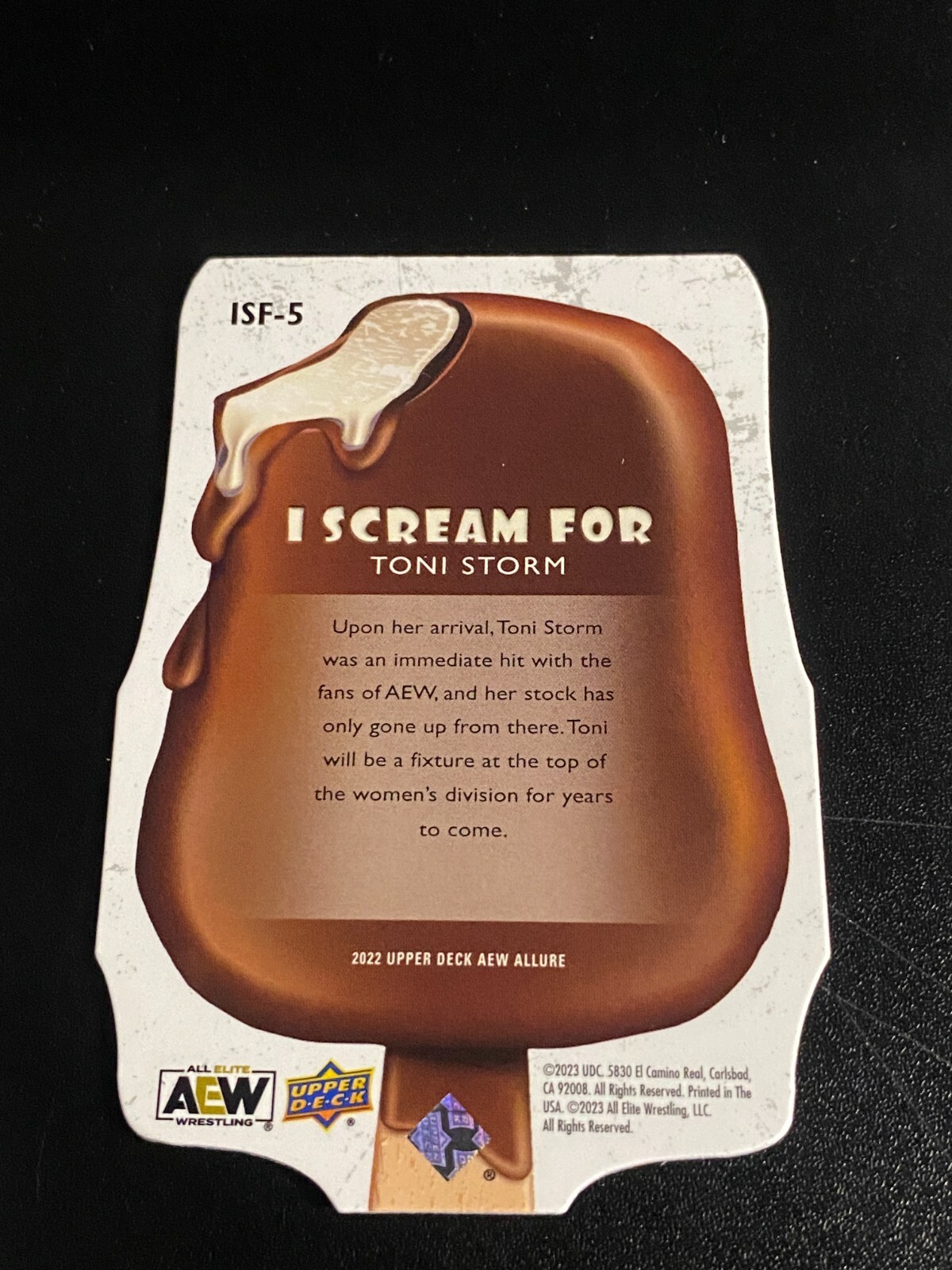 2022 Toni Storm I Scream For Wrestling Chrome Card ISF-5 AEW Allure WWE ...