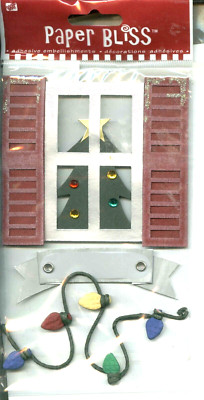 Christmas Eve Tree Lights Home House Paper Bliss Stickers | eBay