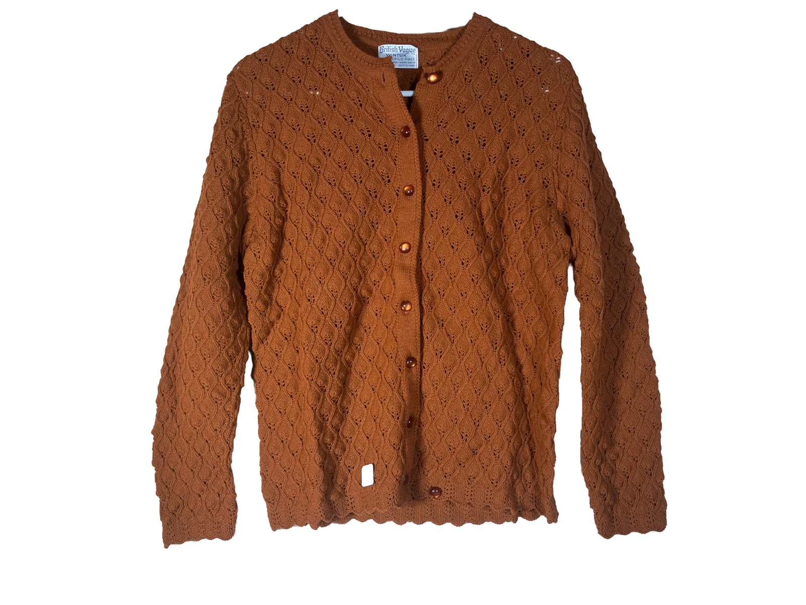 Vintage British Vogue Wintuk, Burnt Orange Size 40- 1… - Gem