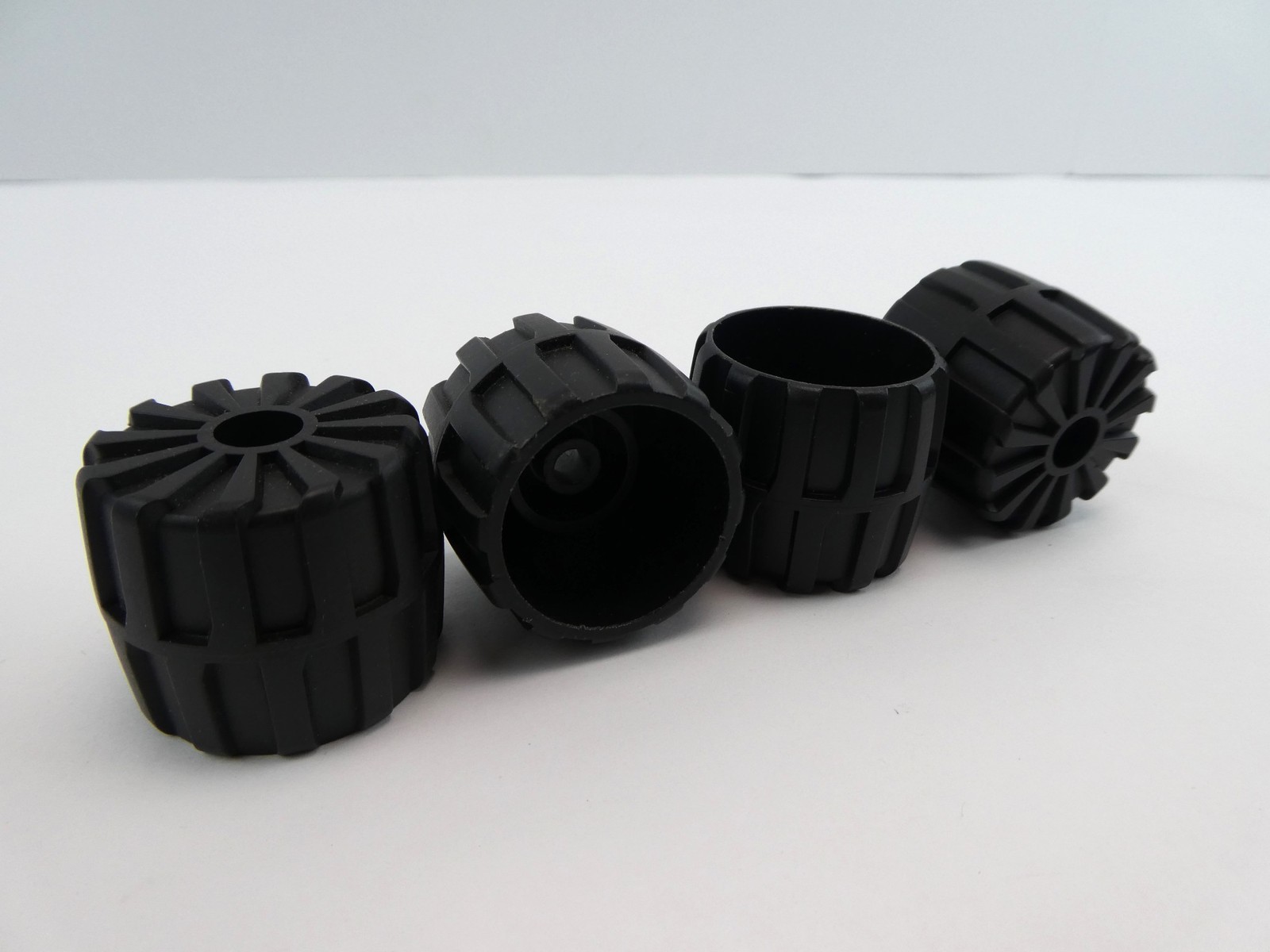 Lot of 4 Lego Black Medium Hard Plastic Wheels 35mm x 31mm ~ Part ...