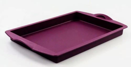 Tupperware Silicone Rectangular Baking Form 11” x 8” x 1" Purple Brand ...