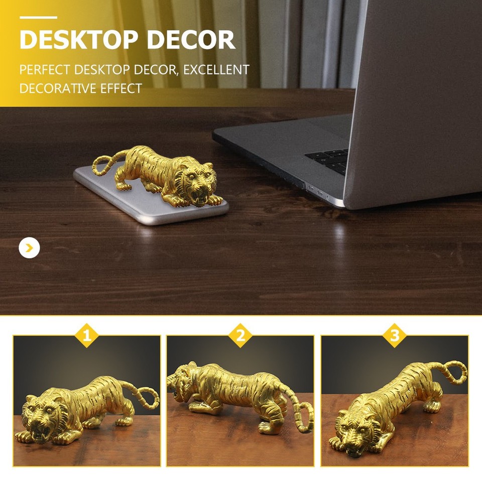Copper Art Paper Copper Tiger Statue Weight Tiger Year Adornment Tiger ...