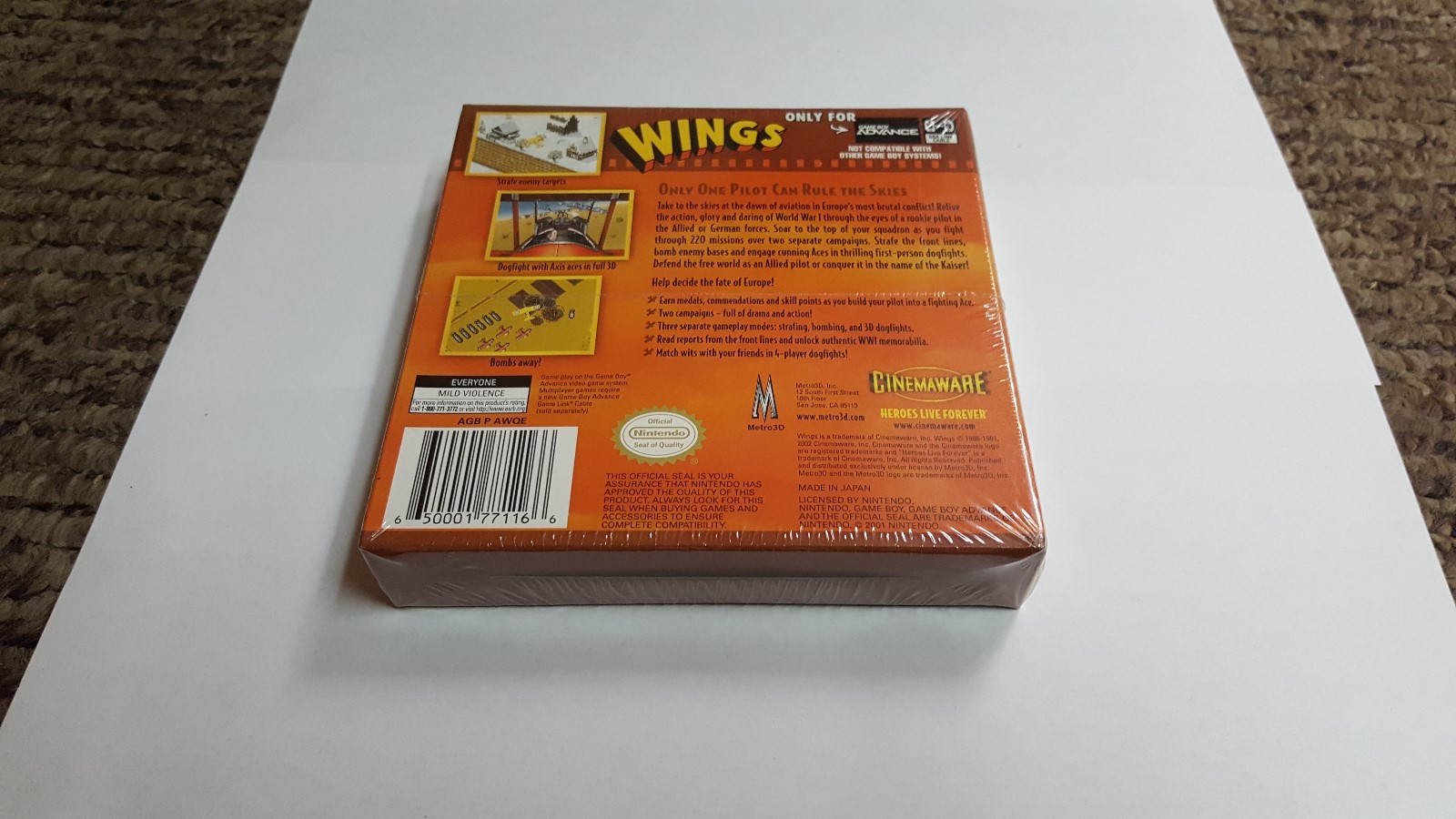 Wings (Nintendo Game Boy Advance, 2003) for sale online | eBay
