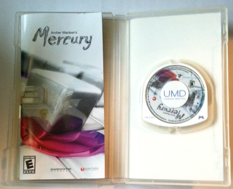Archer Maclean's Mercury (Sony PSP, 2005) Video Game Complete with ...