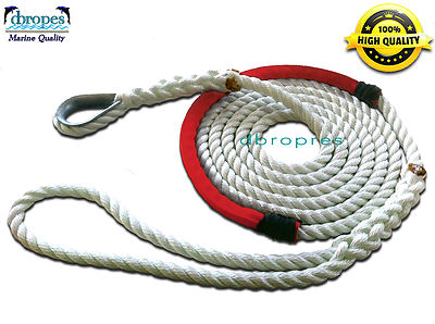 3 Strand Mooring Pendant PREMIUM Nylon Rope 5/8" X 12' + Thimble ...