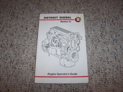 1982 Detroit Diesel 6V92 8V92 12V92 16V92 92 Series Engines User ...