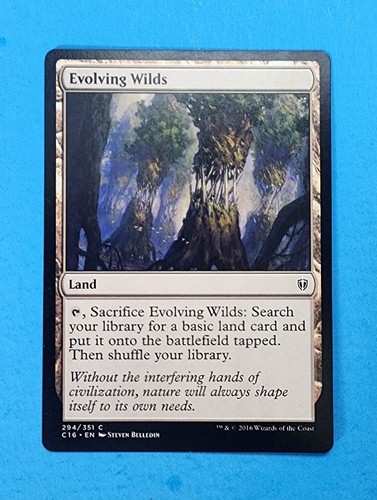 1x Evolving Wilds Commander 2016 Mtg Magic Gathering Sacrifice Land ...