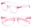 2 Pairs Transparent Neon Classic clear frame reading glasses unisex ...
