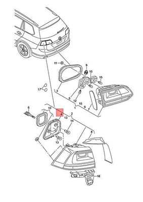 Genuine VW Golf Variant 4Motion Bulb Carrier Right Outer 5G9945258A | eBay