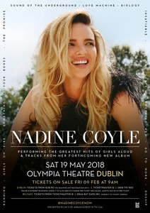 NADINE COYLE 2018 DUBLIN CONCERT TOUR POSTER -Girls Aloud, Derry Girls ...