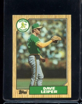 1987 TOPPS TIFFANY #441 DAVE LEIPER ROOKIE RC OAKLAND ATHLETICS | eBay