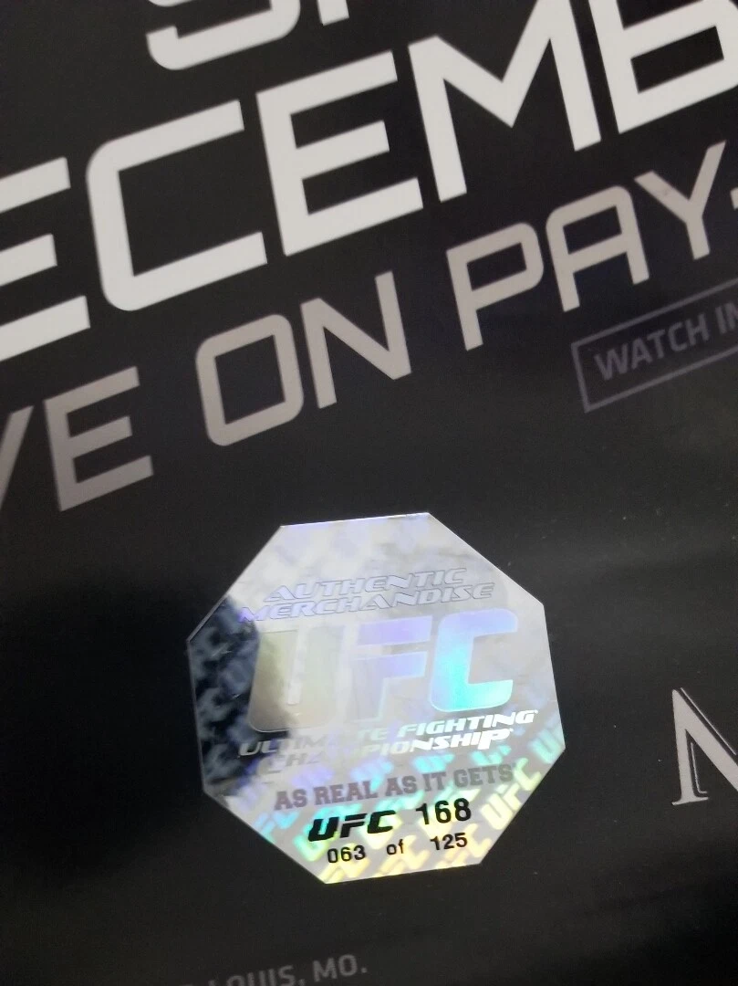 Ufc 168 Fight Poster