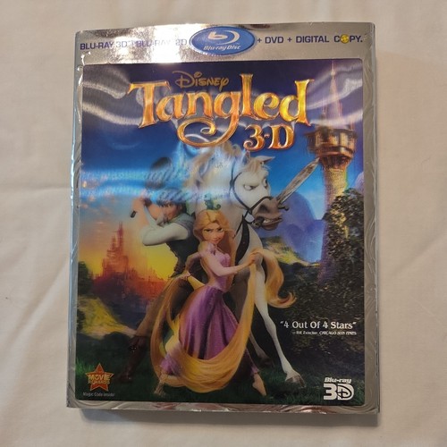 Disney tangled 3D- Blu-ray 3D,Blu-ray 2D DVD Tested, lenticular cover ...