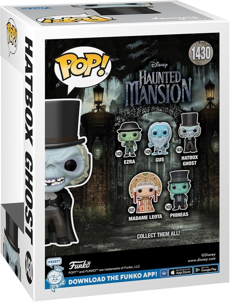 Funko POP! Disney: the Haunted Mansion - Hatbox Ghost - Collectable ...
