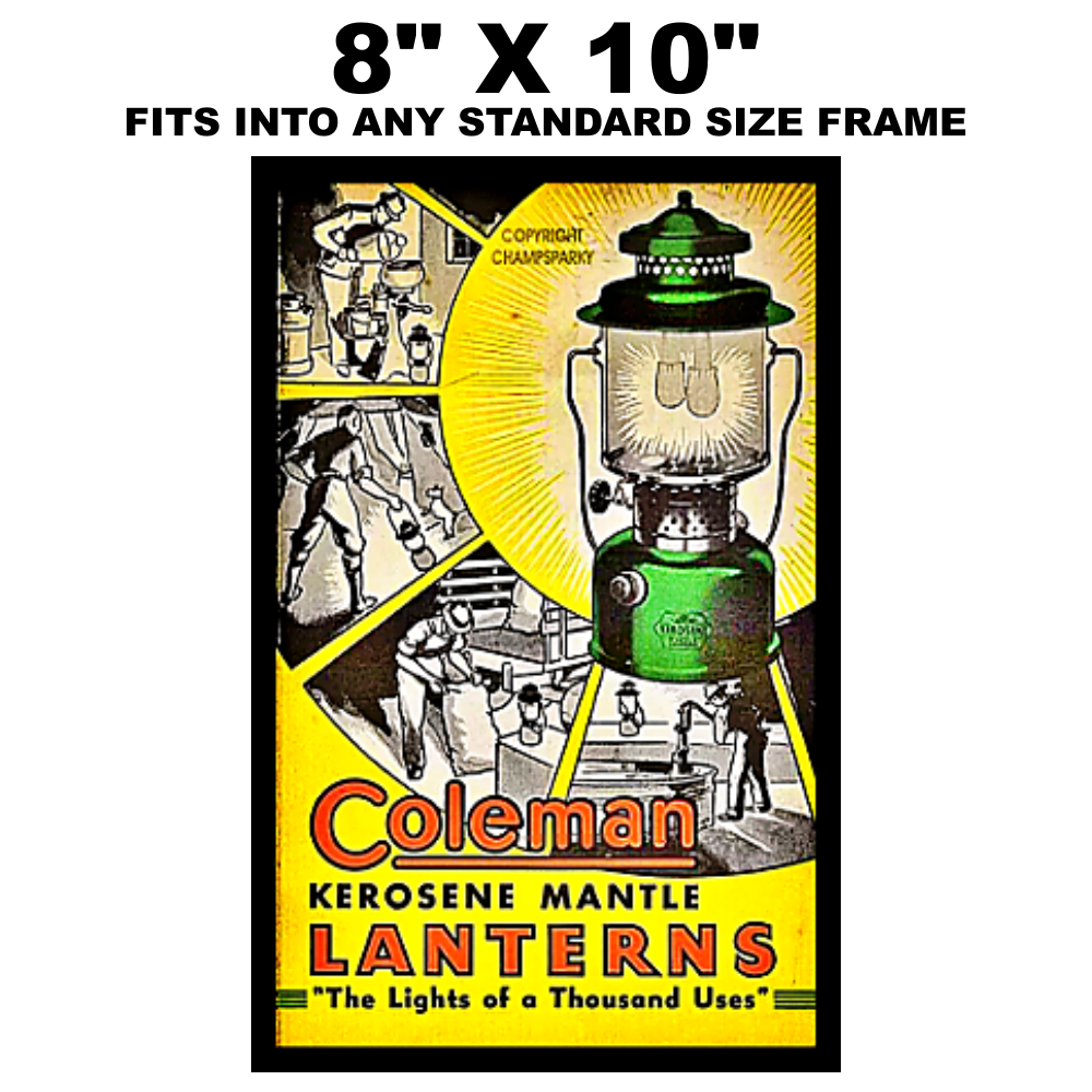COLEMAN SIGN STICKER VINTAGE REPLICA CAMPING LANTERNS 3 SIZES | eBay