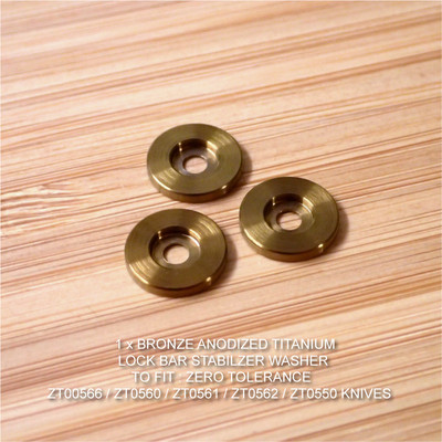 Zero Tolerance ZT0562 562 ZT Knife Titanium Lock Bar Stabilizer Washer ...