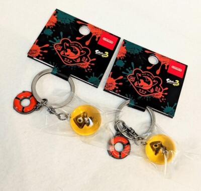 Splatoon 3 SALMON RUN Golden Egg Keychain Set of 2 Nintendo Store ...