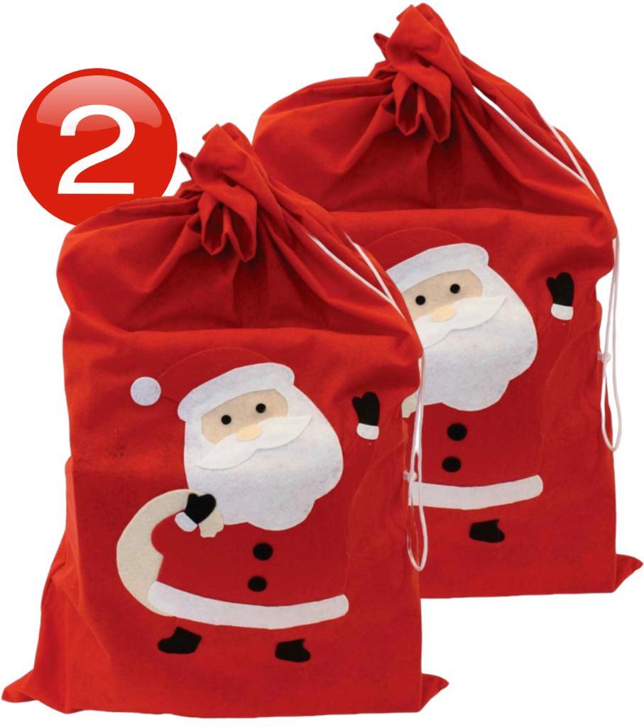 2 x Giant Santa Sacks Stocking Christmas Extra Large Xmas Gift Kids ...