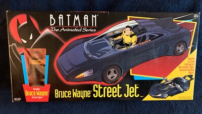 BATMAN ANIMATED SERIES BRUCE WAYNE STREET JET VEHICLE - MIMB - Kenner ...