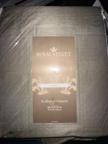 Royal Velvet Scalloped Valance Supreme 85"x18" NEW! | eBay