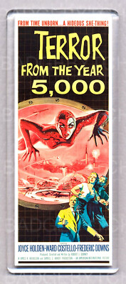 TERROR FROM THE YEAR 5000 movie 'WIDE' FRIDGE MAGNET - CLASSIC 60'S SCI ...