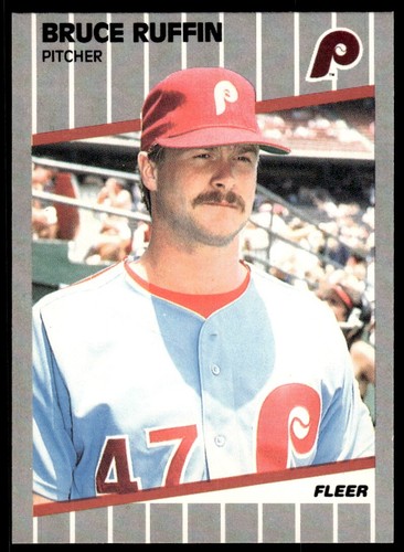 1989 Fleer Baseball Card Bruce Ruffin Philadelphia Phillies #580 | eBay