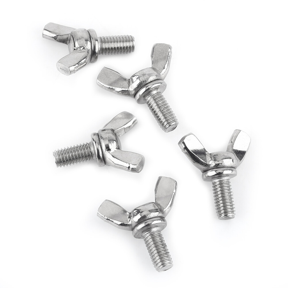 5PCS/Bag 304 Stainless Steel Wing Screw Machine Fastener M5*10mm | eBay
