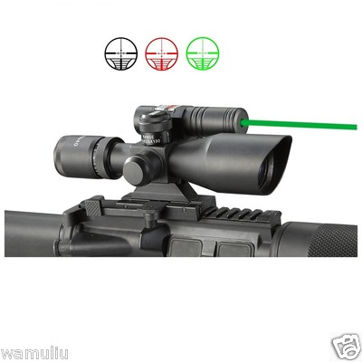GREEN Laser 2.5-10x40 Rifle Scope Red+Green illuminated Reticle ...