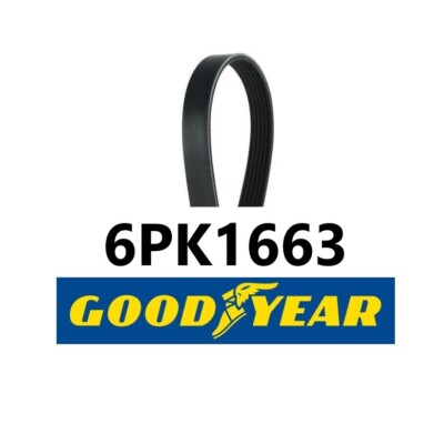 Courroie Poly-V BMW - Audi - Citroën - Peugeot Goodyear 6PK1663 Pour 11281247284 | eBay