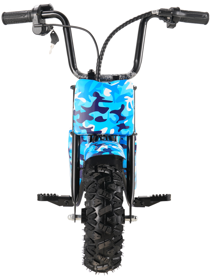 Mini Bike Child's ARMY BLUE Kids Electric 36V Monkey Dirt Bike ...